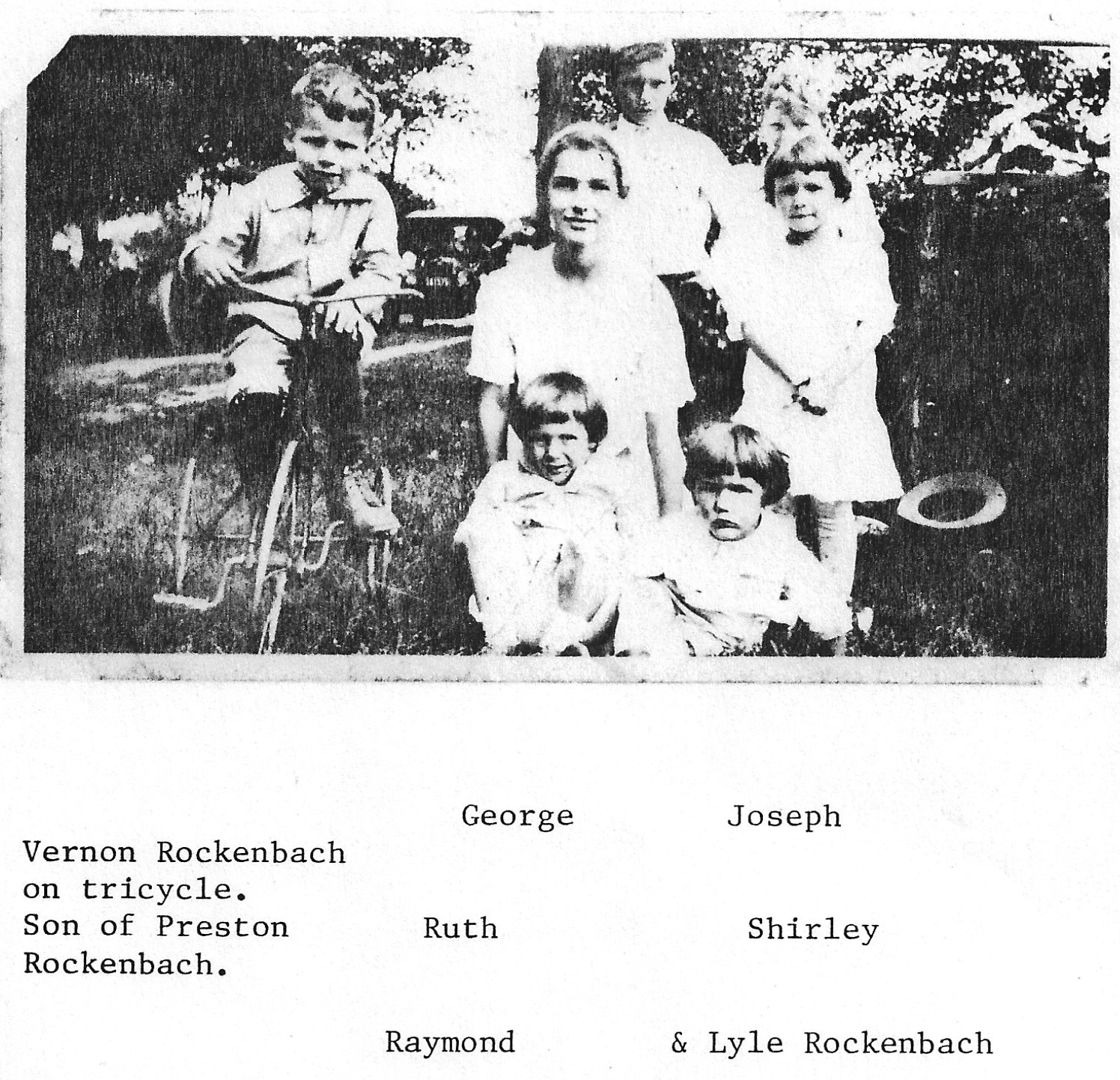 Photos – Group - A.O. Rockenbach Family